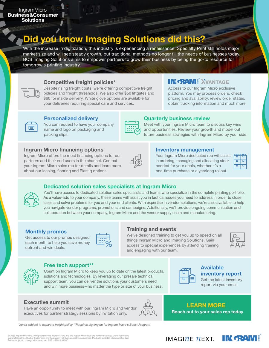 Did you know Imaging Solutions did this? by Ingram Micro...