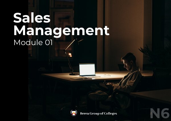 Sales Management N6 - Module 1 by E-Publishing - Flipsnack
