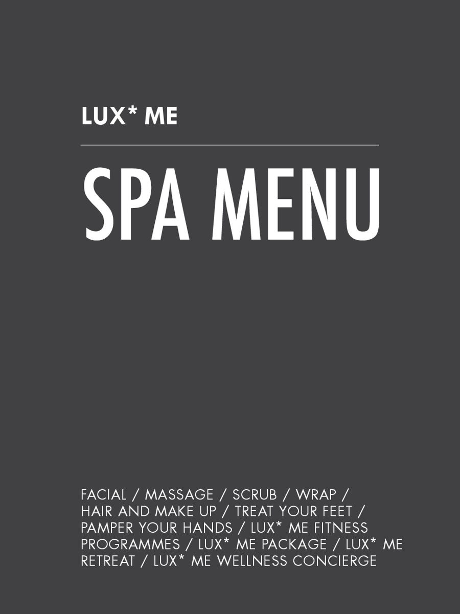 LUXMeSpa_Menu2016_English Version by LUX Resorts - Flipsnack