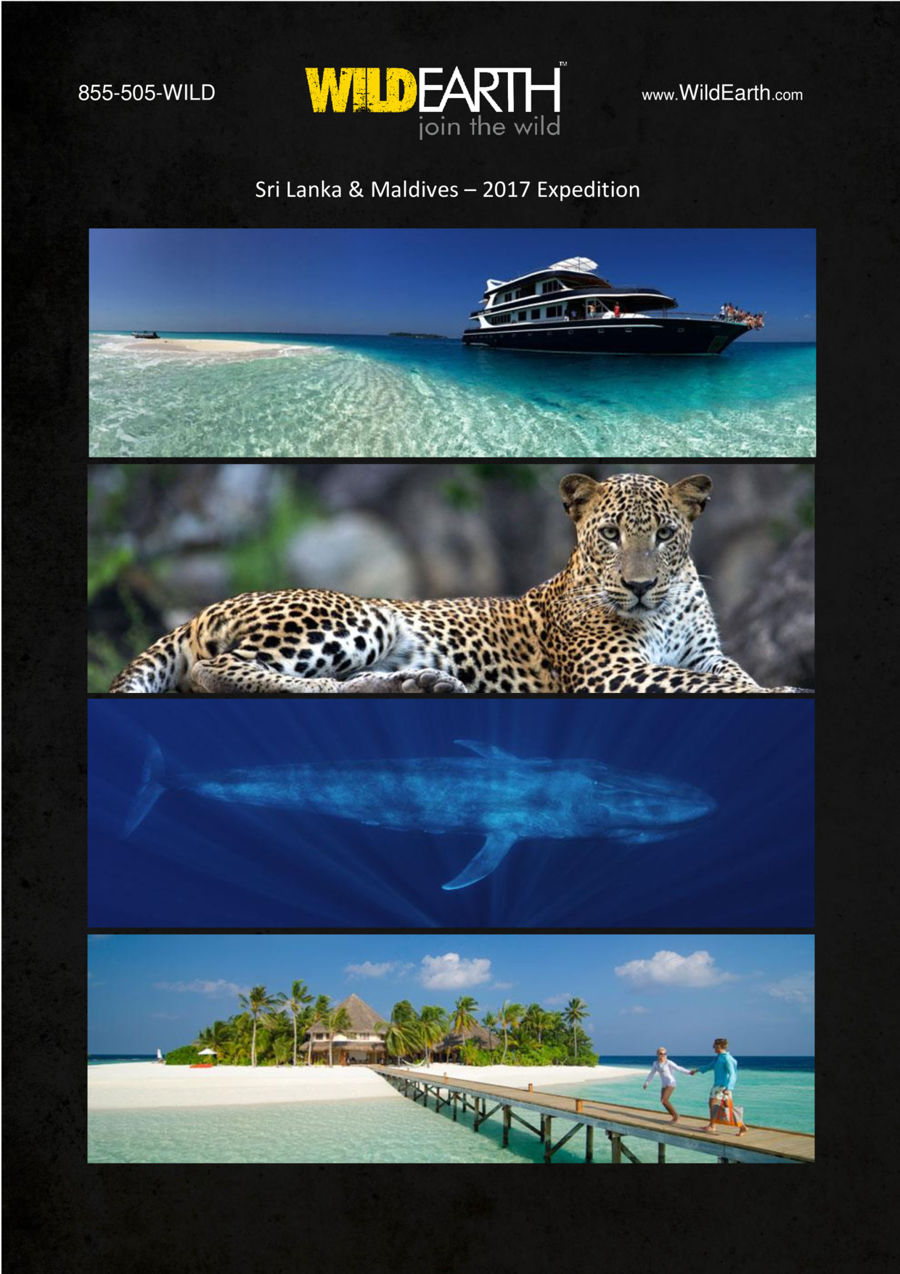 Wild Earth-Sri Lanka Maldives Expedition 2017 by wildearth - Flipsnack