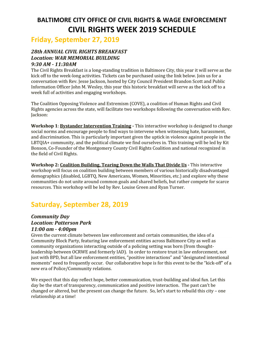 Civil Rights Week One Pager by Lu Bangura - Flipsnack