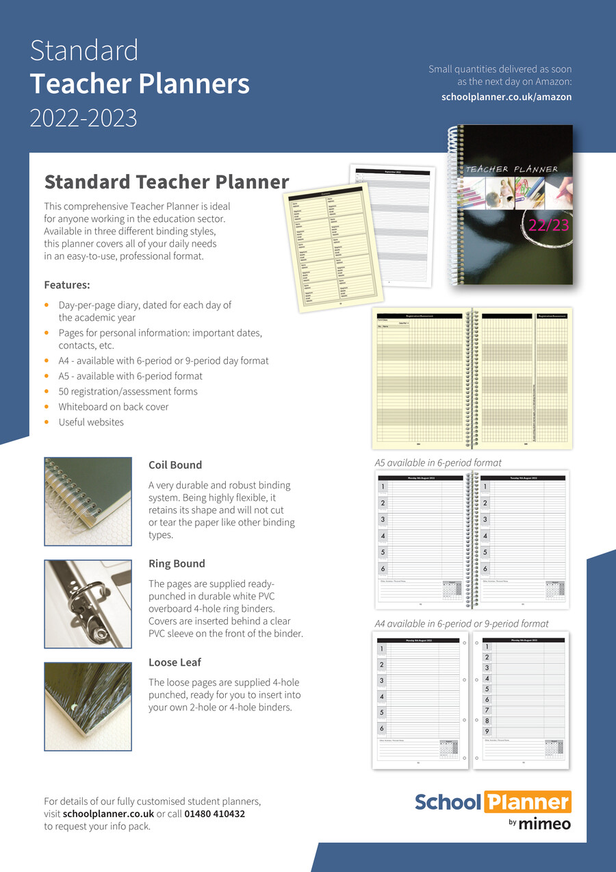 Generic Teacher Planner Flyer 22-23 by SPC Yearbooks - Flipsnack