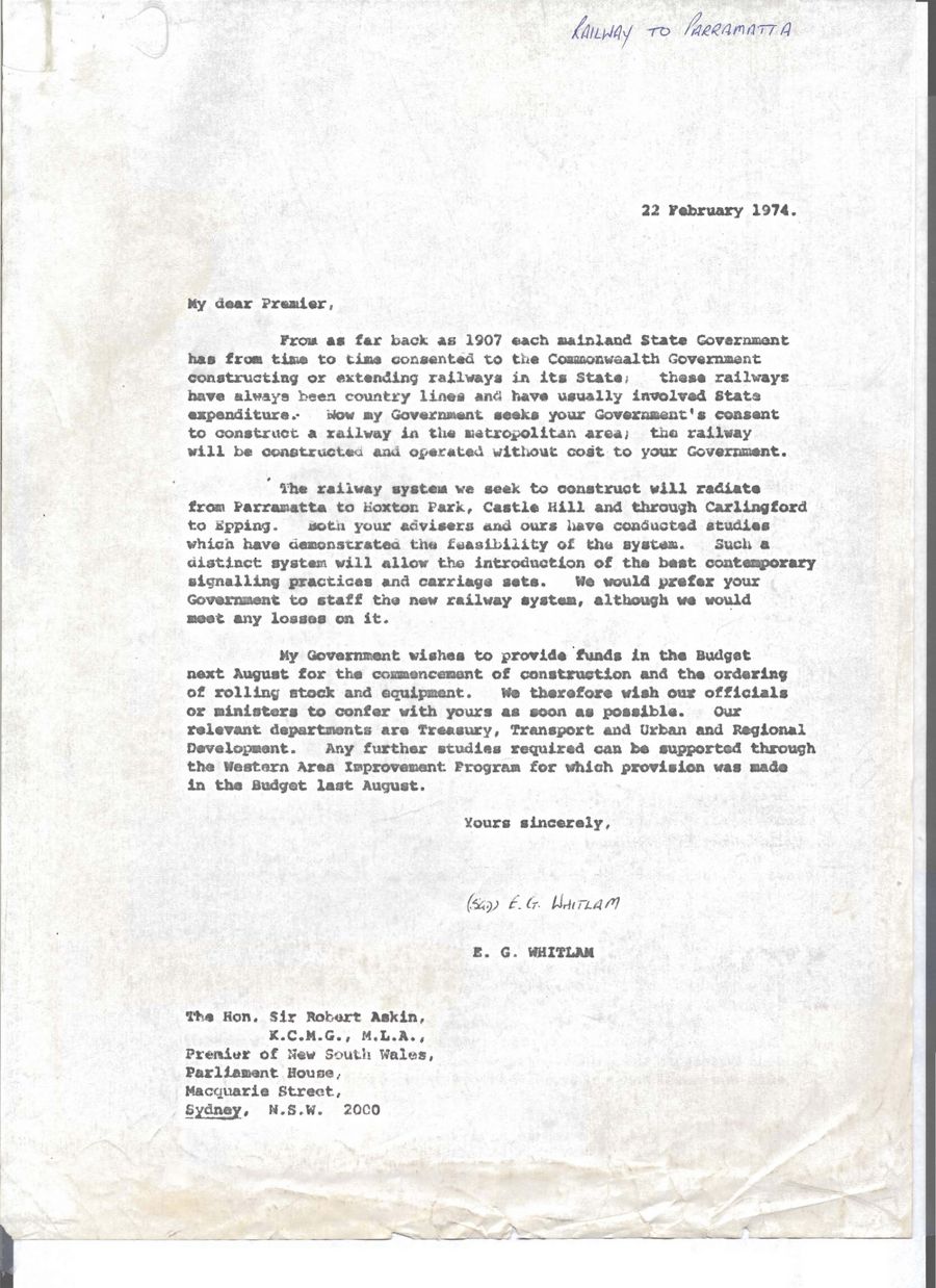 Letter to Premier Askin by Whitlam Institute - Flipsnack