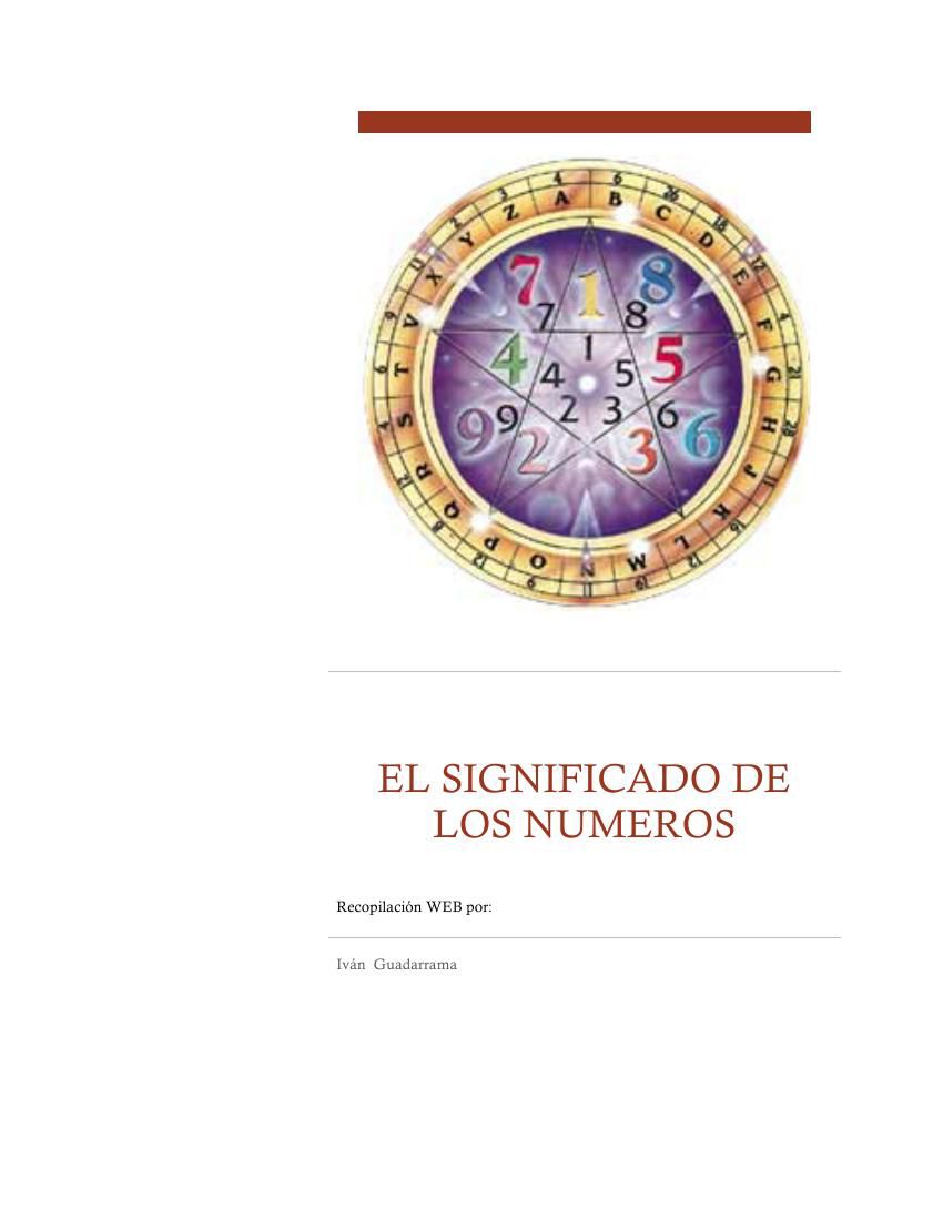 EL SIGNIFICADO DE LOS NUMEROS by Hermman Hangstrong - Flipsnack