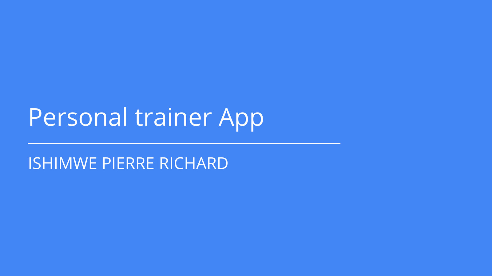 case study slides personal trainer-converted by ISHIMWE Pierre ...