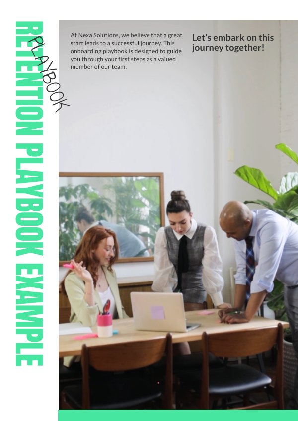 Retention playbook example by Flipsnack templates - Flipsnack