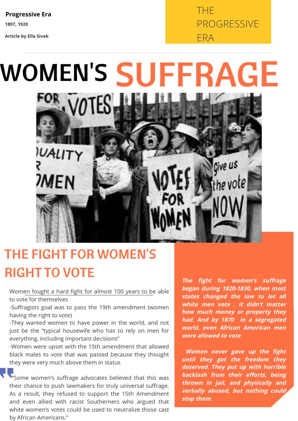 Women's suffrage magazine/ progressive era by sivaell - Flipsnack
