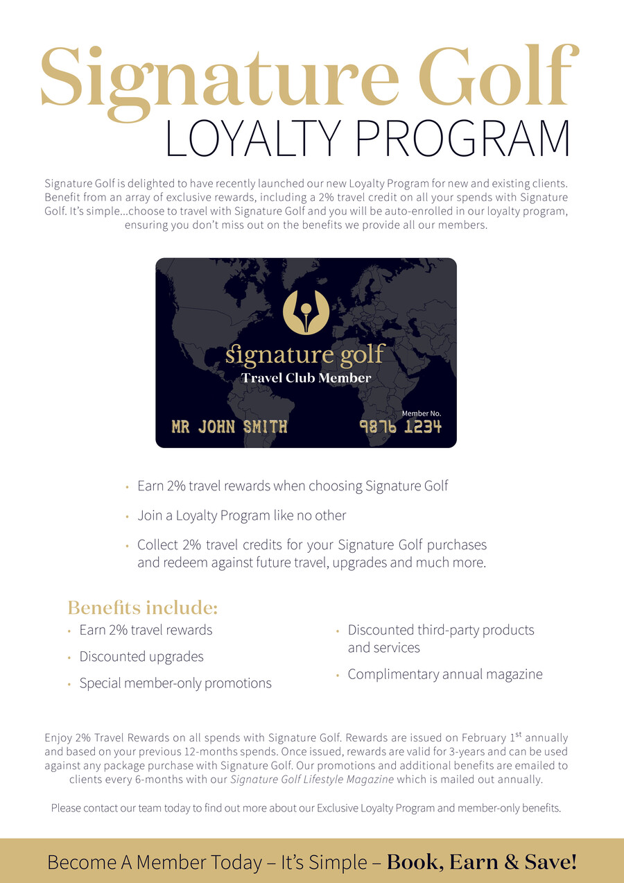 Signature Golf Loyalty Program by... - Flipsnack