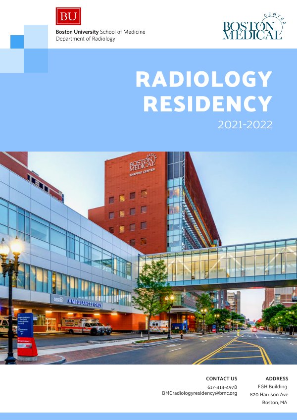 Radiology Residency Brochure 2021-2022 by BMC Radiology - Flipsnack