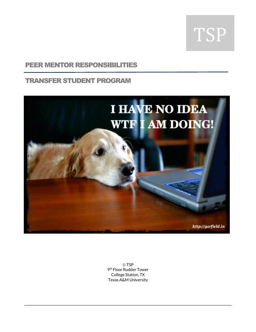 Peer Mentor Responsibilities Online Handbook_ by... - Flipsnack