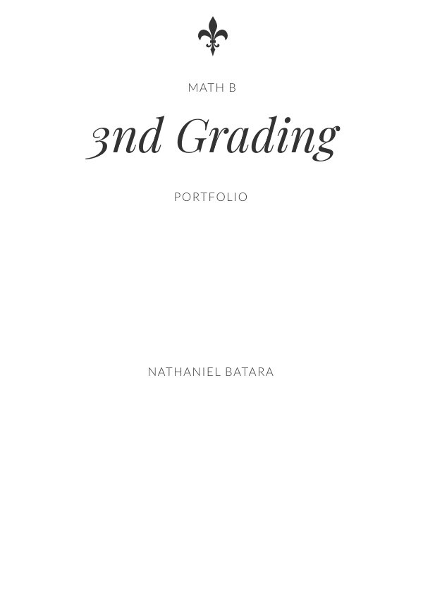 Math B Portfolio 3rd grading by Nathaniel Batara - Flipsnack