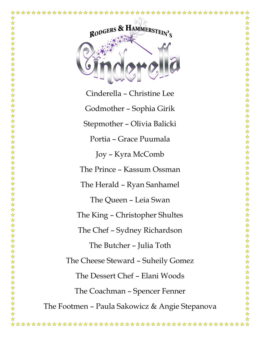 Cinderella Cast List by Alex - Flipsnack