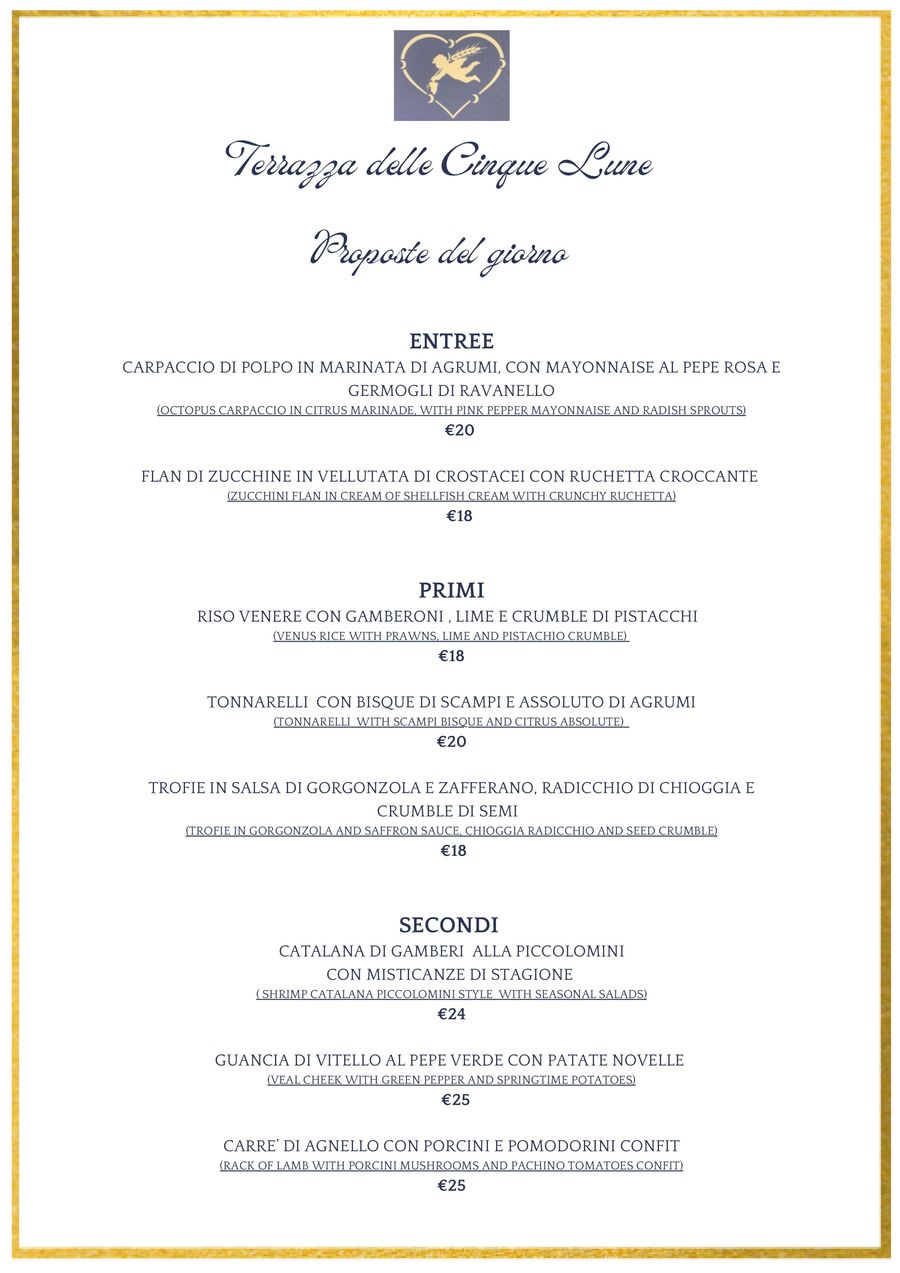 menù terrazza 5 lune by Terrazza delle... - Flipsnack