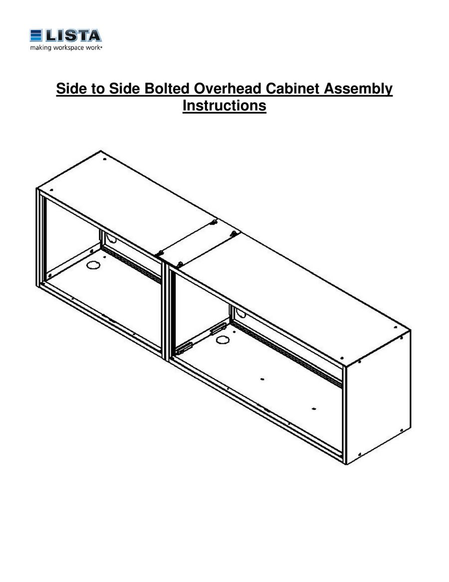 Side to Side Bolted Overhead Cabinet Assembly | LISTA by Smart Storage ...