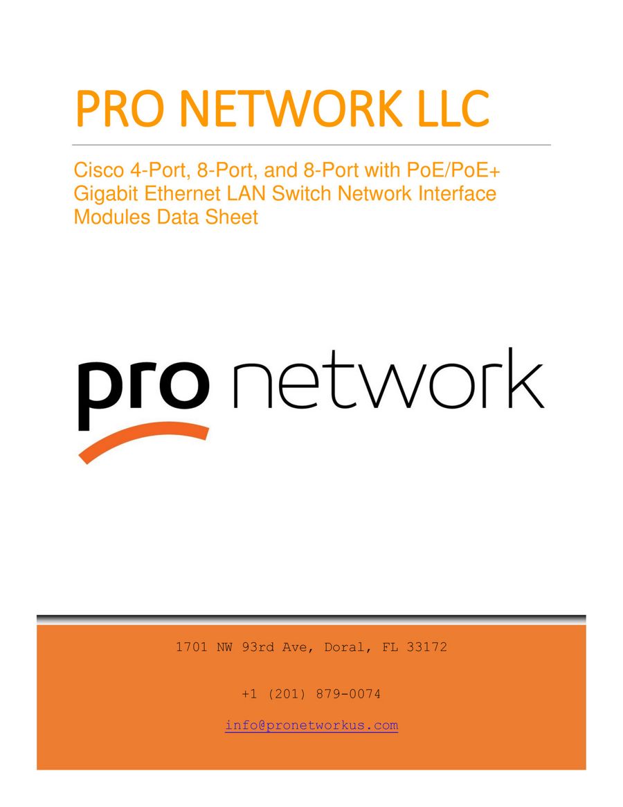 Cisco 4-Port, 8-Port, and 8-Port with PoE-PoE+ Data Sheet by Cisco ...