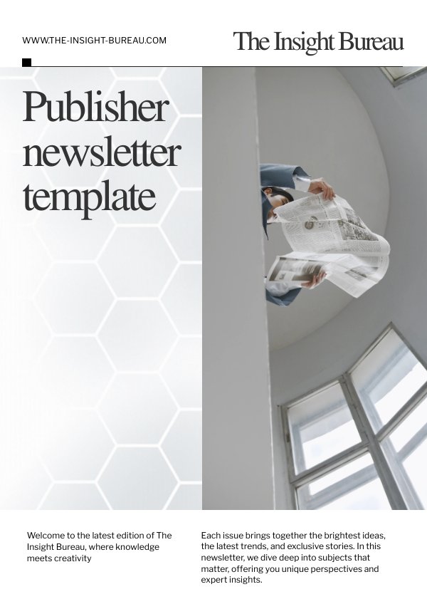 Publisher newsletter template by Flipsnack templates - Flipsnack