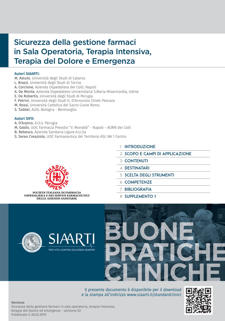 BPC_SIAARTI_-_Sicurezza_della_gestione_farmaci_in_Sala_Opera by SIAARTI ...