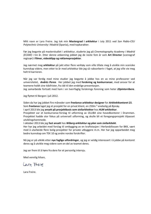 Cover letter norsk by larafreire075 - Flipsnack