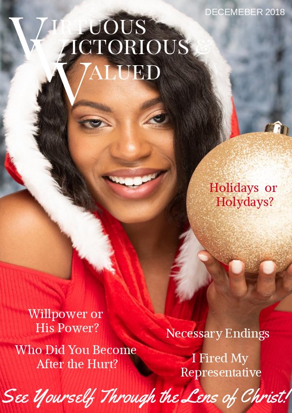 Virtuous Victorious & Valued Magazine 31 December 2018 by Angie ...