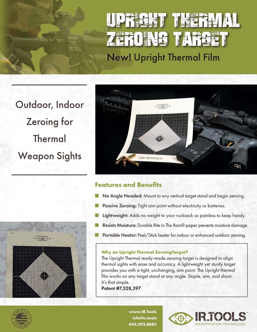New Upright Thermal Zeroing Target by IR.Tools™ - Flipsnack
