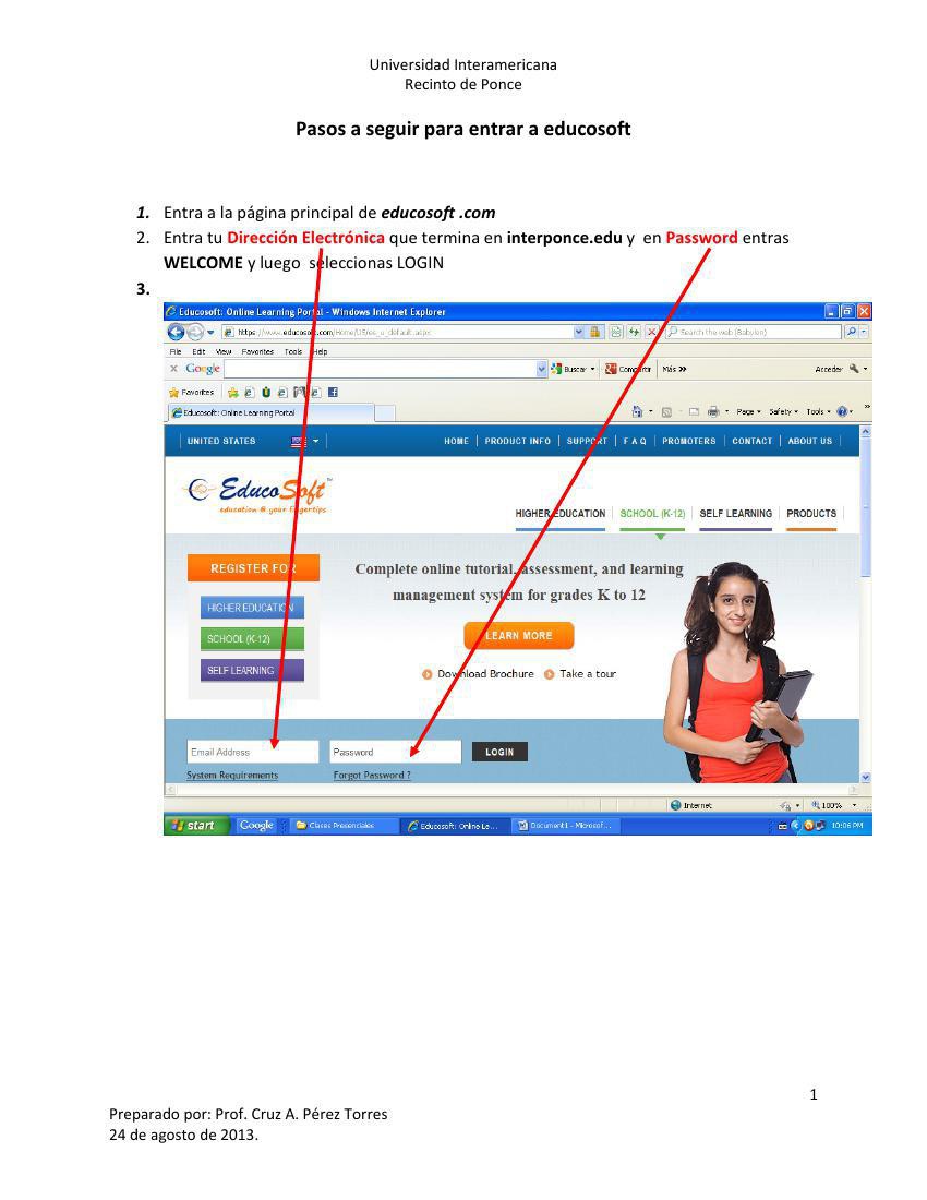 Pasos a seguir para entrar a educosoft by Cruz A Perez - Flipsnack