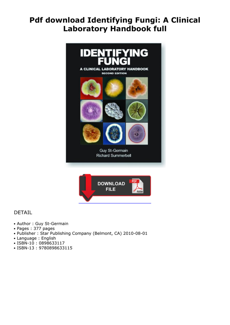 Pdf download Identifying Fungi: A Clinical Laboratory Handbo by ...