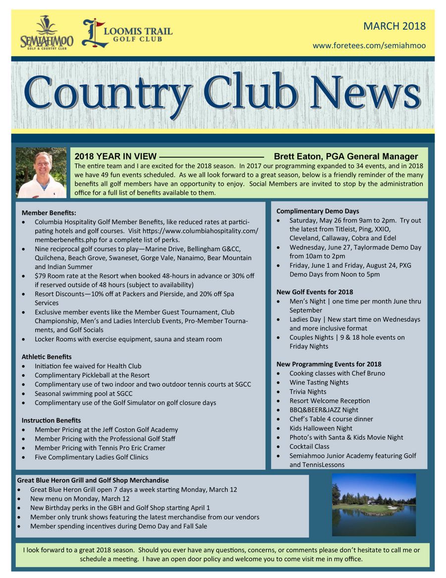 March 2018 Country Club Newsletter by semiahmoogolf - Flipsnack