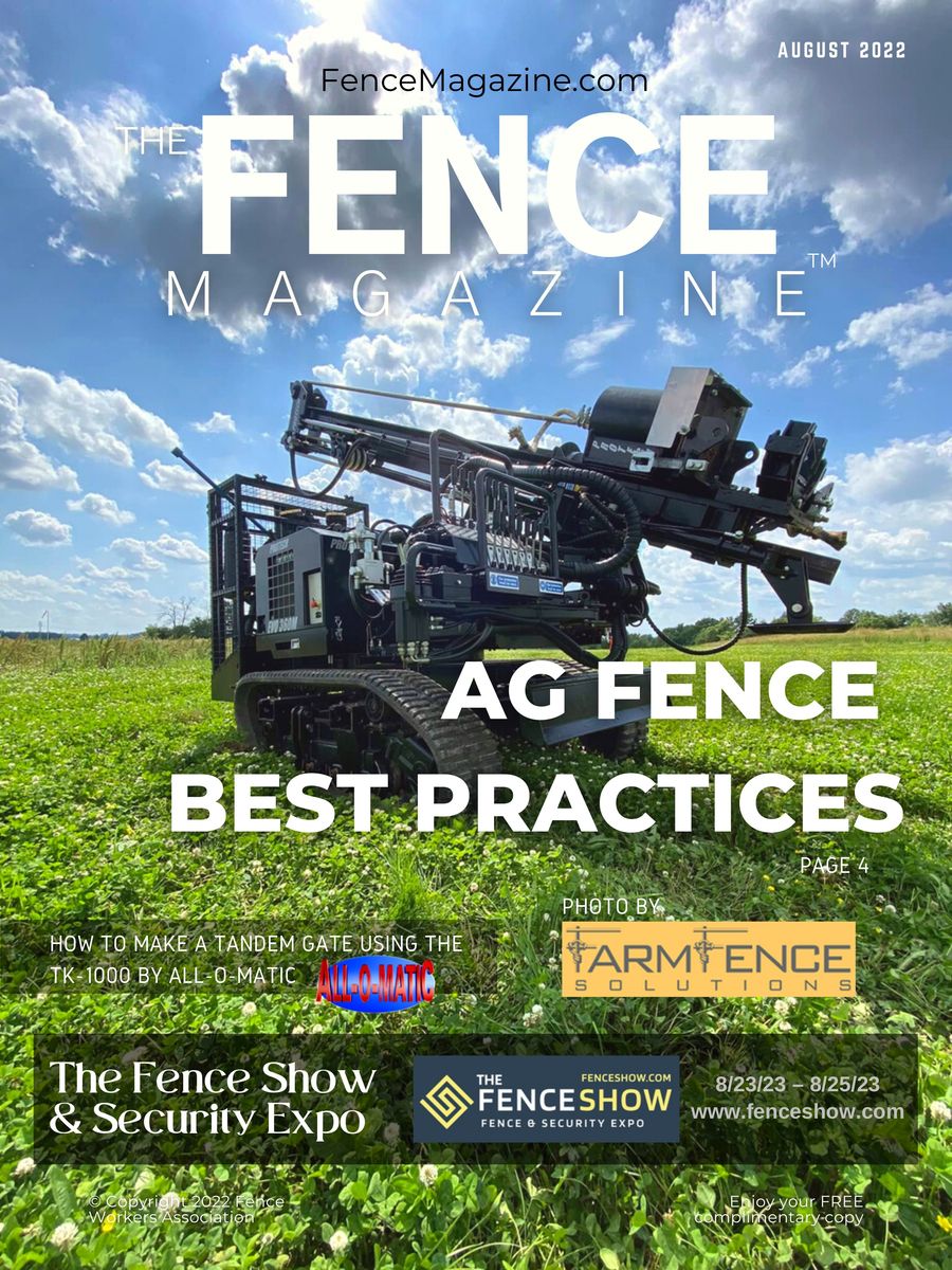 The Fence Magazine - August 2022 by Brian Frederiksen - Flipsnack