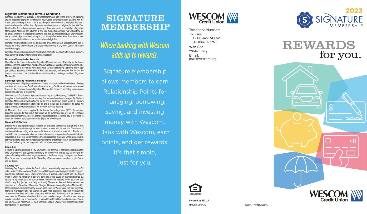 Wescom Signature Membership Brochure