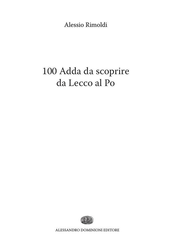 Estratto, 100 Adda da scoprire da Lecco al Po - Alessio Rimoldi by ...