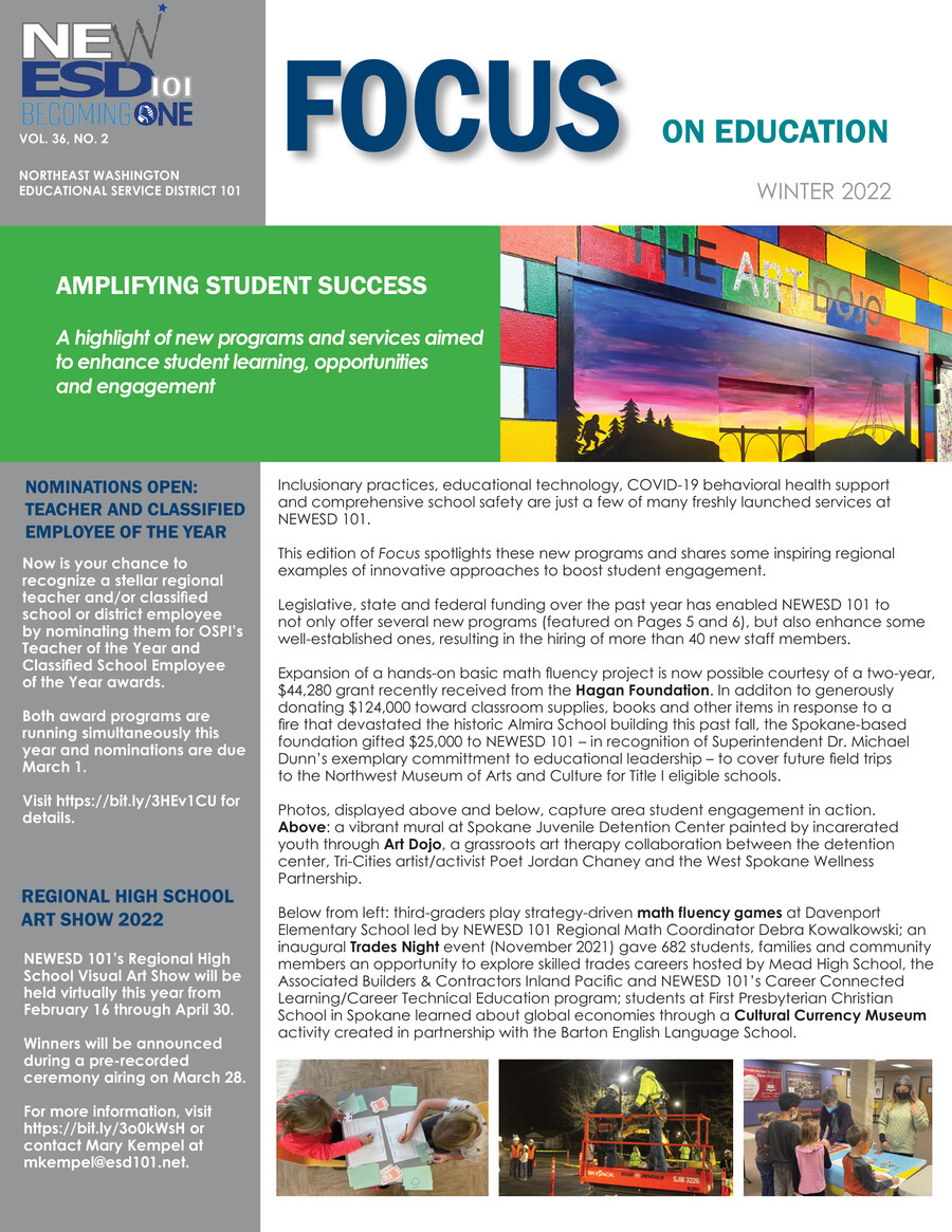 FOCUS Winter 2022 Edition by NEWESD 101... - Flipsnack