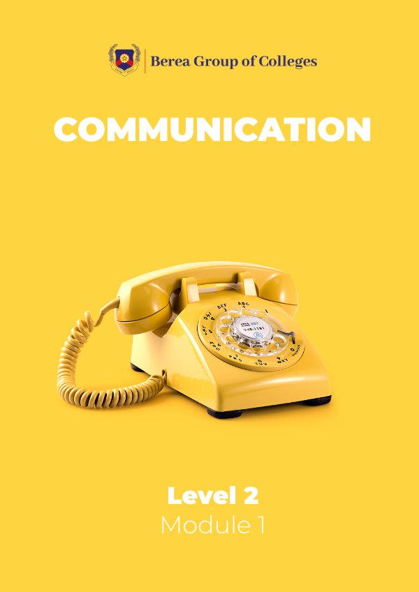 Communication Level 2 Module 1 by E-Publishing - Flipsnack