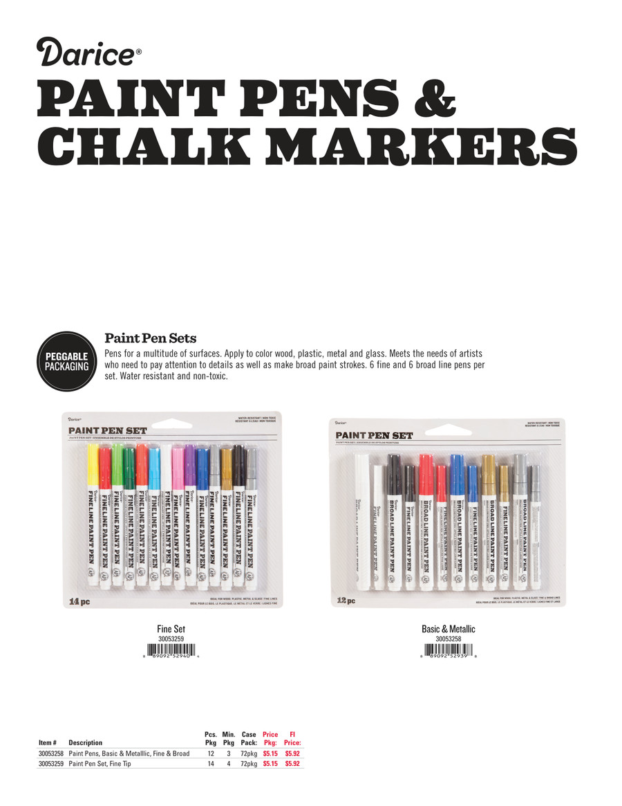 Paint Pens & Chalk Markers by Darice Inc - Flipsnack