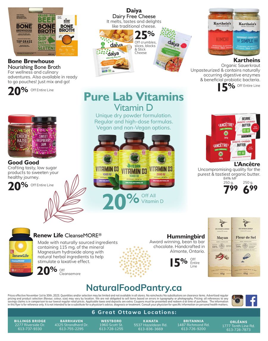 NFP NOVEMBER 2023 8-page FLYER by naturalfoodpantry - Flipsnack