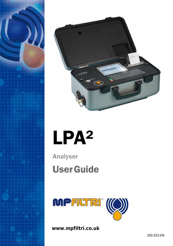 LPA2 User Guide by MP Filtri - Flipsnack