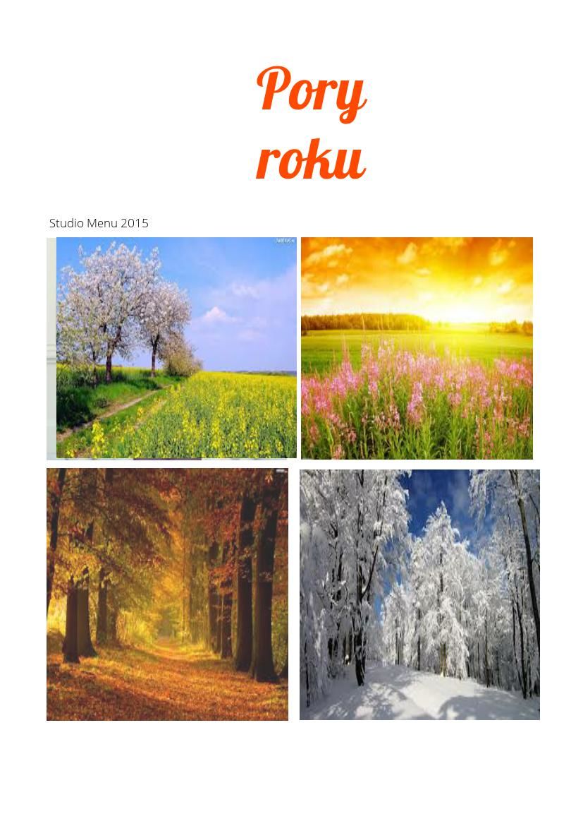 Pory roku by gim1lucyna - Flipsnack