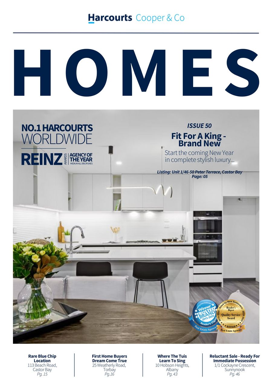 Homes Magazine Issue 50 by Harcourts Cooper & Co