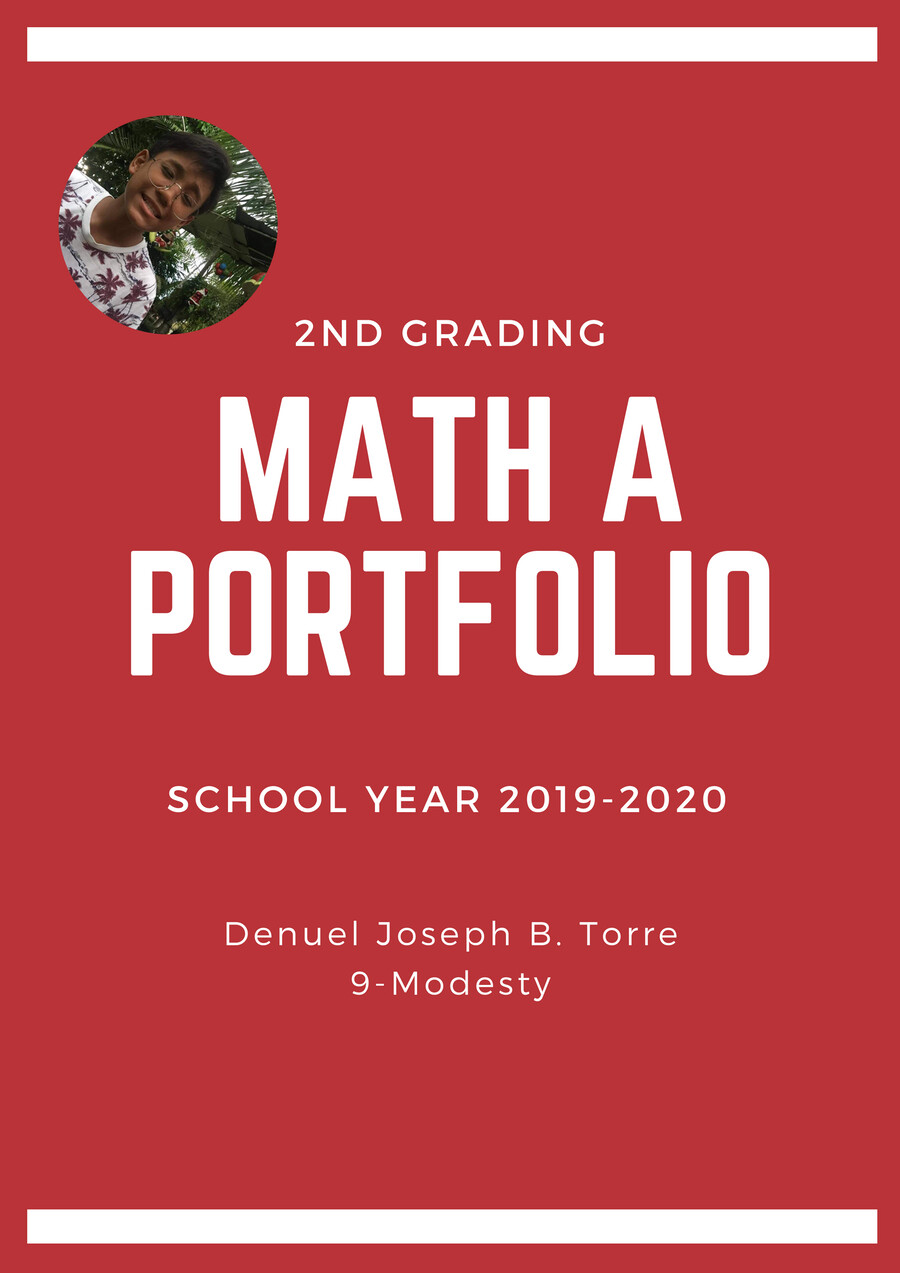 Math A portfolio 2nd grading by Denuel Torre - Flipsnack