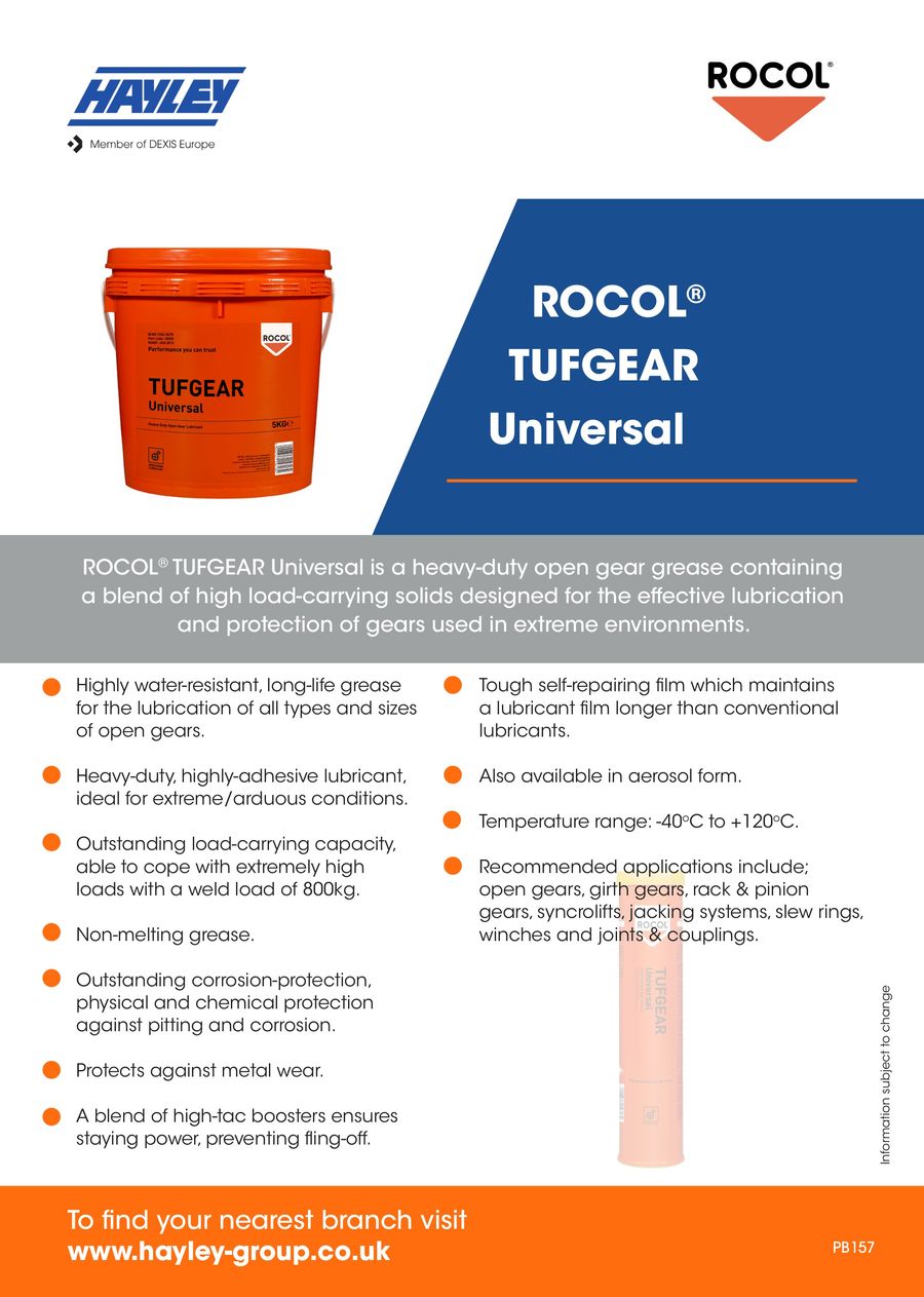 PB157 ROCOL TUFGEAR Universal by HAYLEY DEXIS - Flipsnack