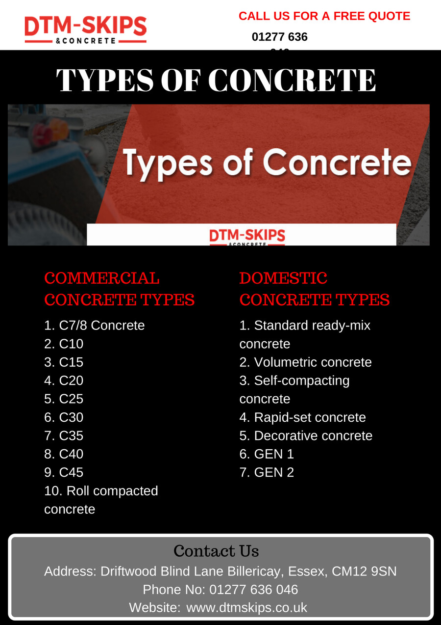 Types of Concrete Used in Construction by DTM Skips - Flipsnack