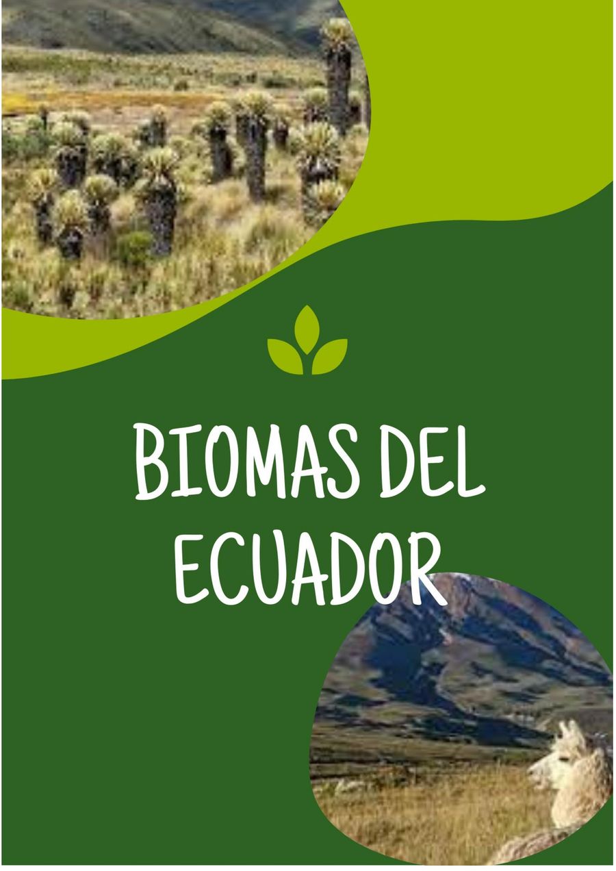 Biomas del Ecuador by Dominic Peña - Flipsnack