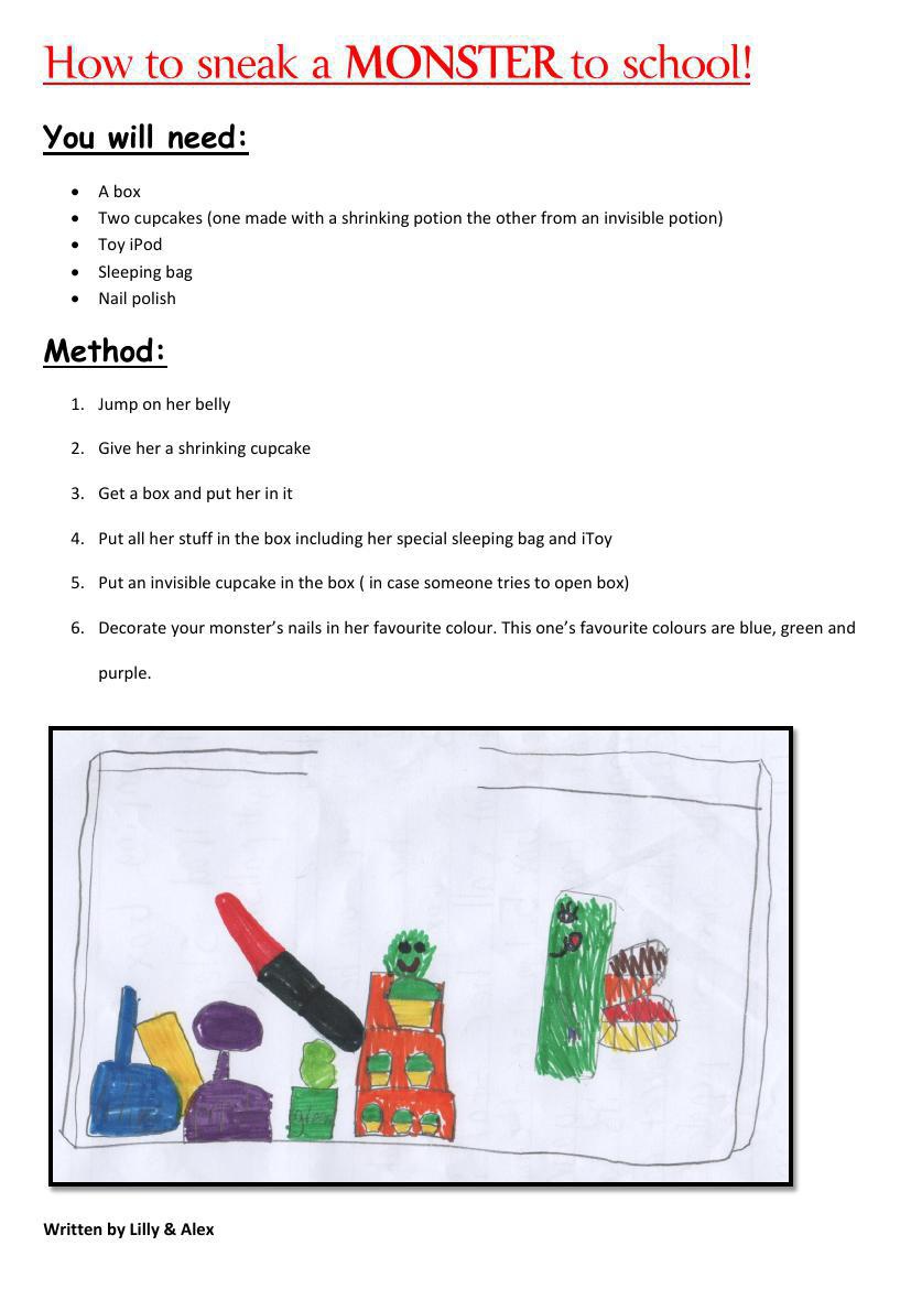 How to sneak a monster to school by Leeder - Flipsnack