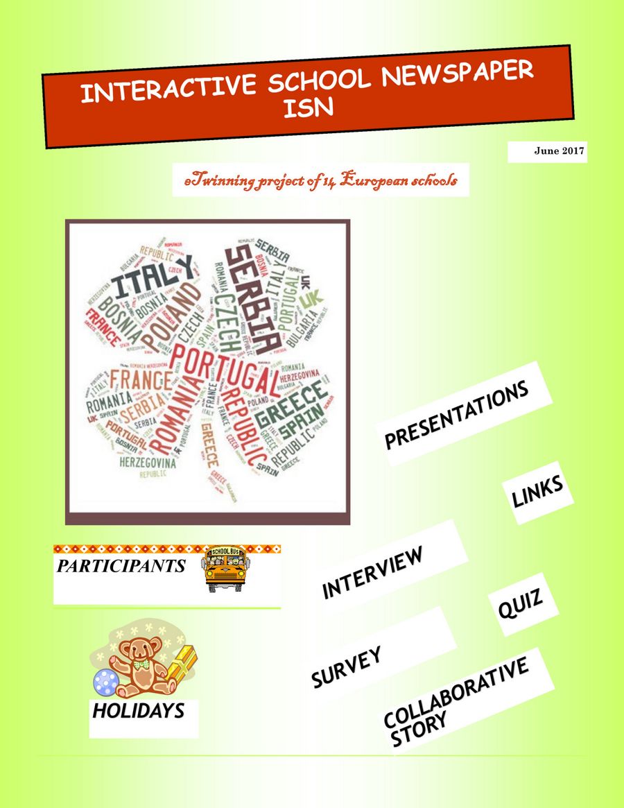 Digital Interactive School Newspaper by osvasa - Flipsnack