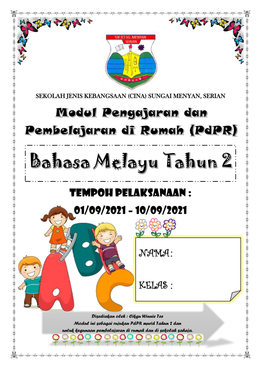 Modul Pdpr Bahasa Melayu Tahun 2 01 10 09 2021 By Winnie Tee Wee