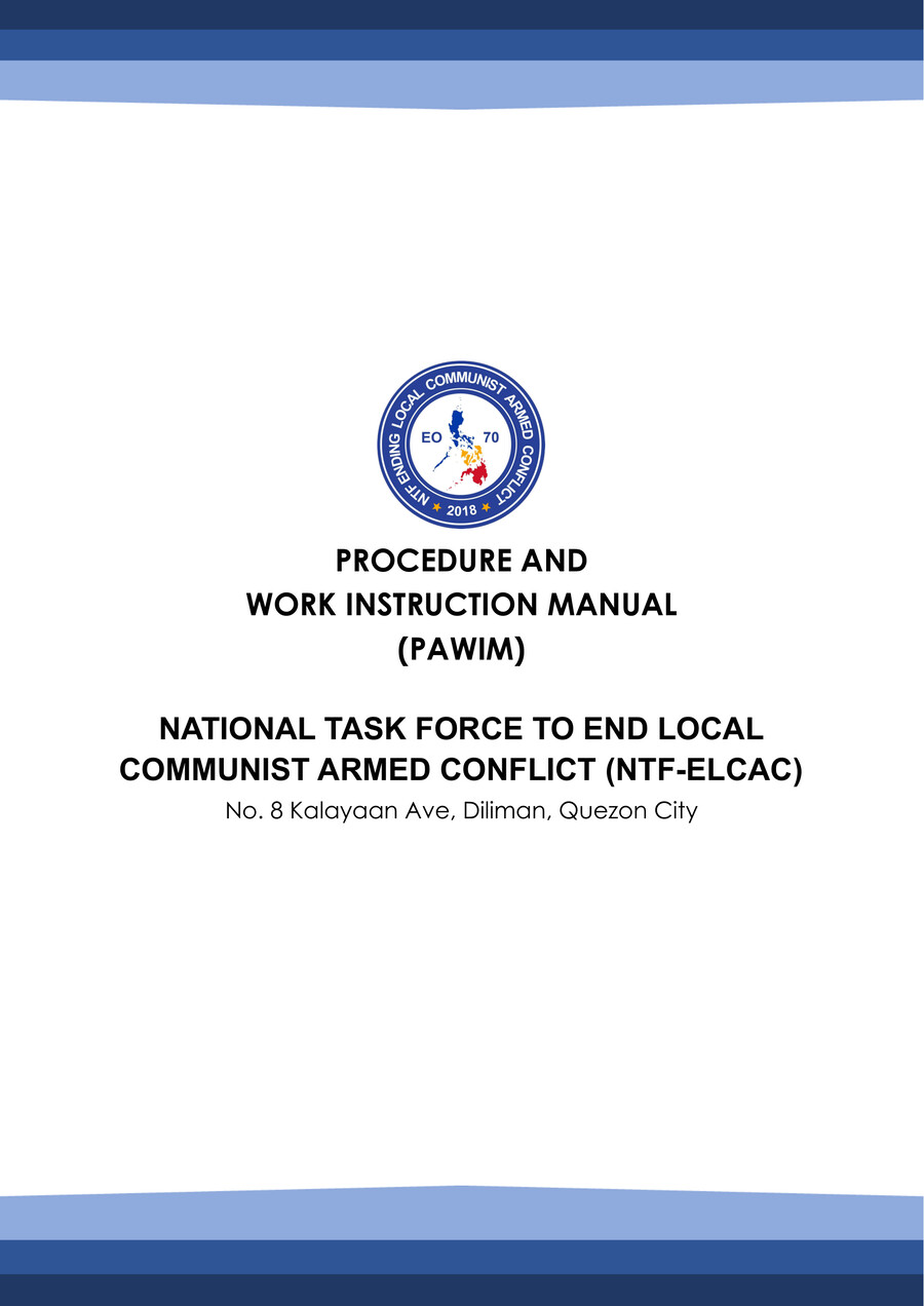 NTF-ELCAC OPERATIONAL MANUAL(TOC) by NTFELCAC PMED - Flipsnack