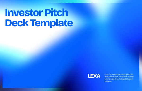 Investor Pitch Deck Template by Flipsnack templates - Flipsnack