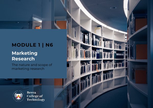 Market Research N6 Module 1 by E-Publishing - Flipsnack