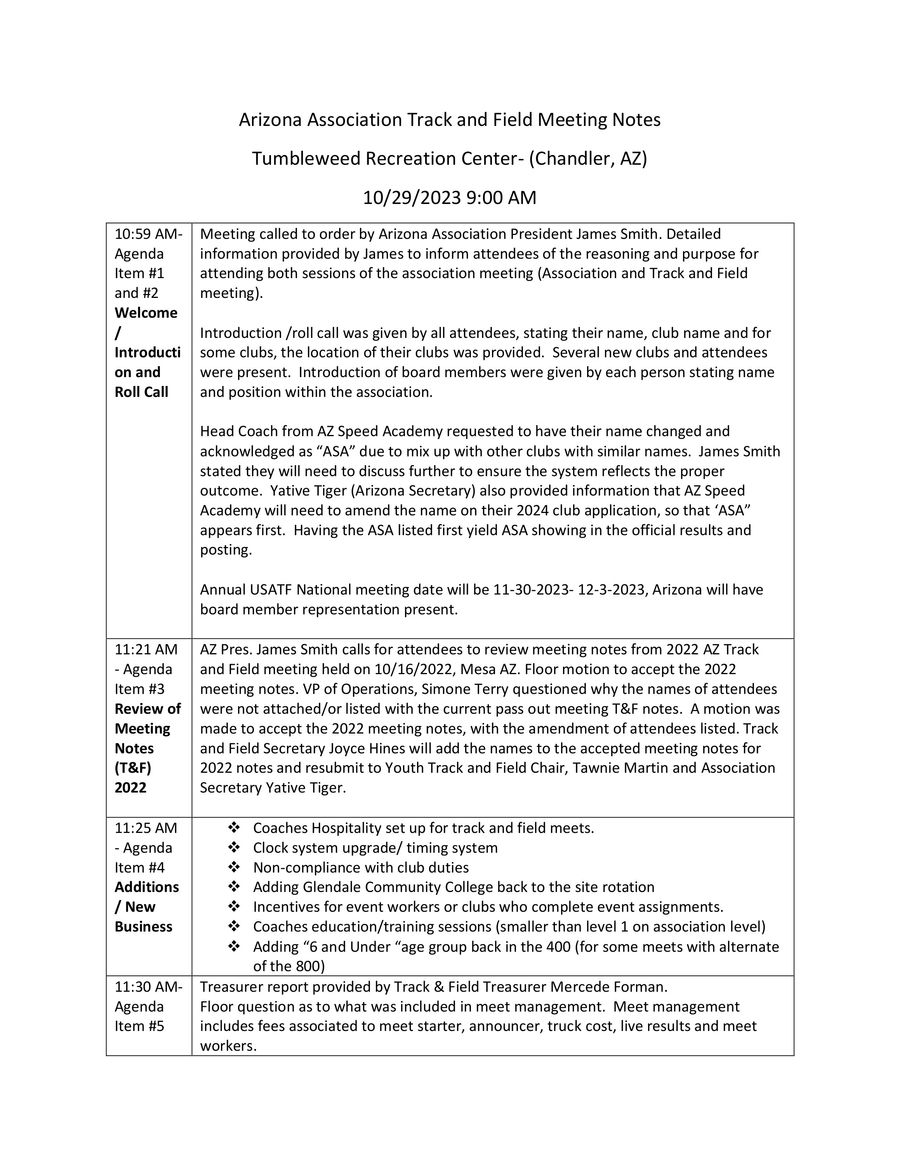 Arizona Association Track and Field Notes 2023 by sarah.linehan - Flipsnack