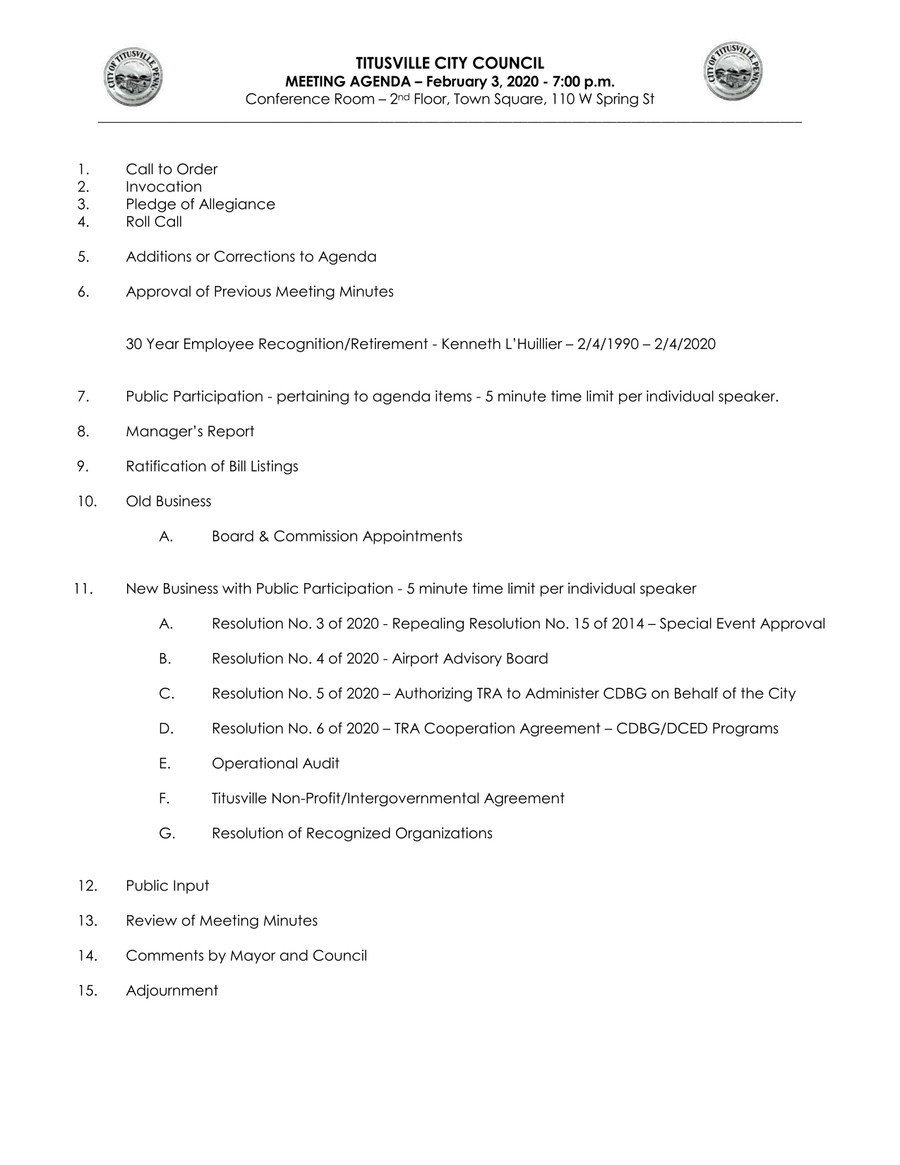 2-3-20 Meeting Packet by Diana Durstine - Flipsnack