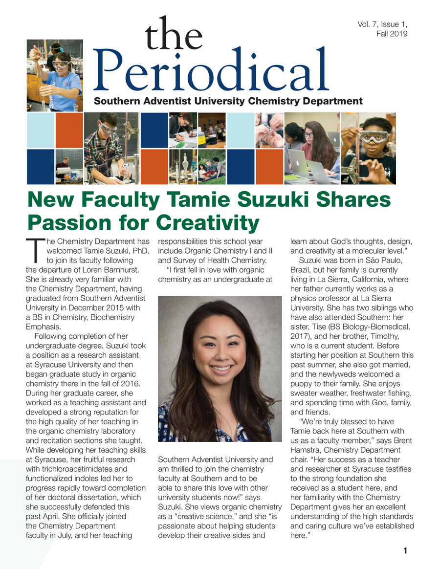 The Periodical Vol. 7 Issue 1 Fall 2019 by Chemistry Newsletter - Flipsnack